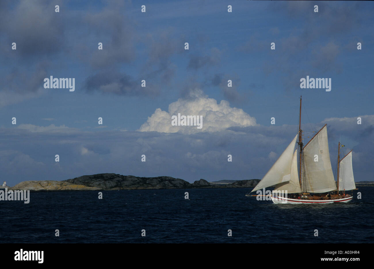 Baltic trader Colin Archer design on the West Coast of Sweden Stock ...