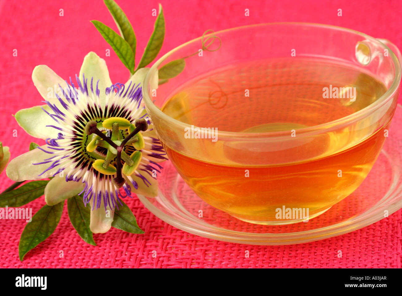 Passion flower infusion Stock Photo - Alamy