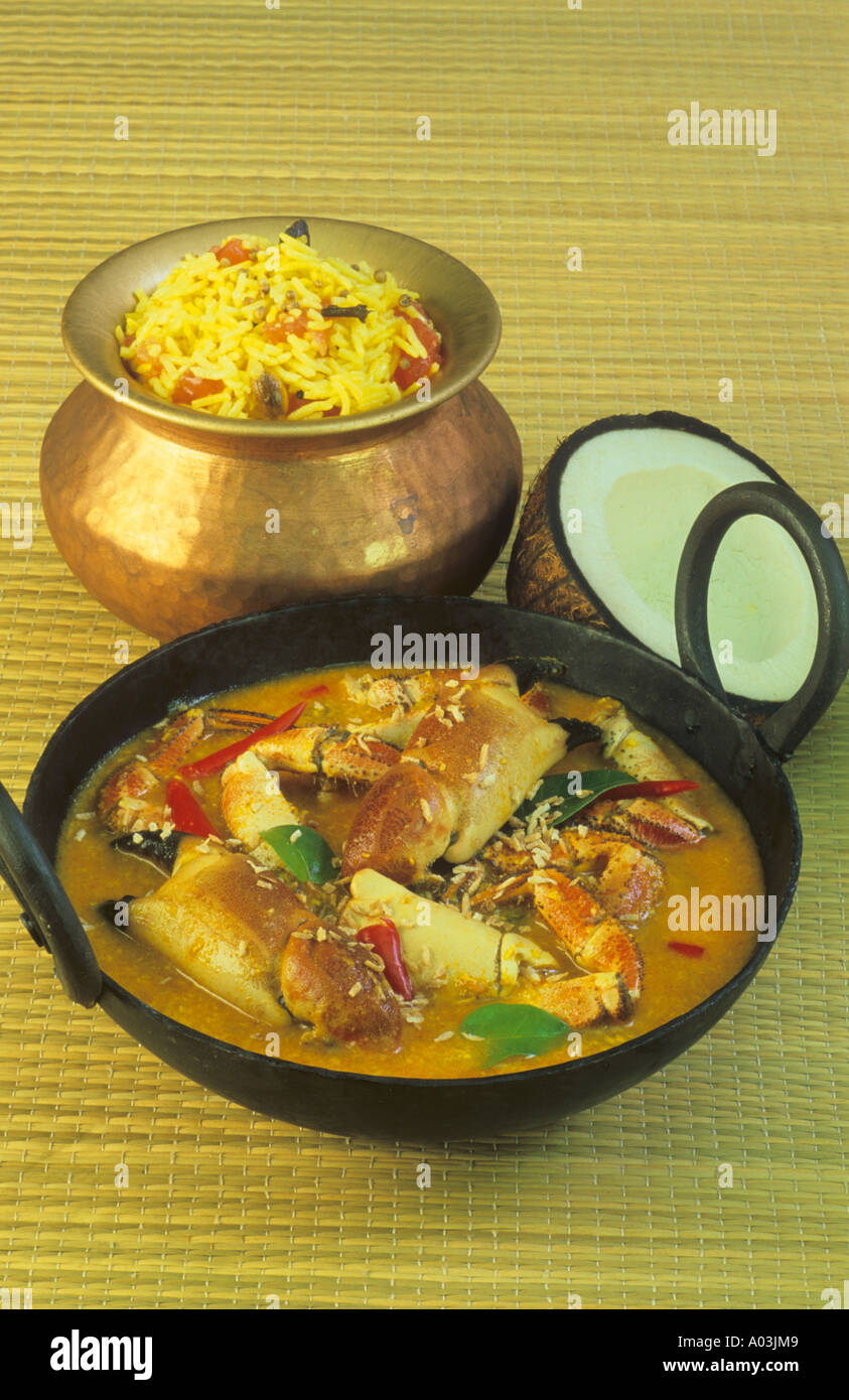 Crab curry South India Stock Photo - Alamy