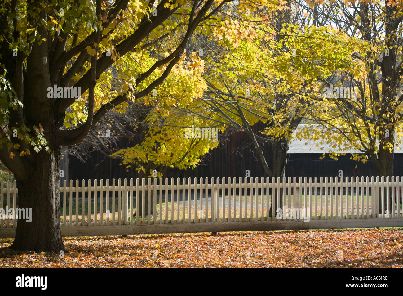 Old Deerfield Village in Autumn Deerfield Massachusetts Stock Photo - Alamy