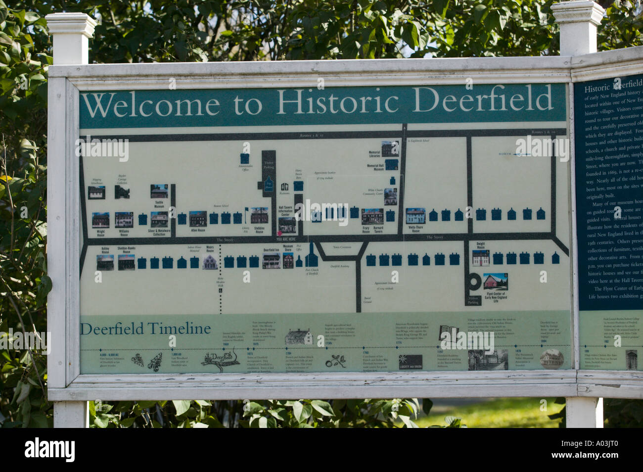 Old Deerfield Village in Autumn Deerfield Massachusetts Stock Photo - Alamy