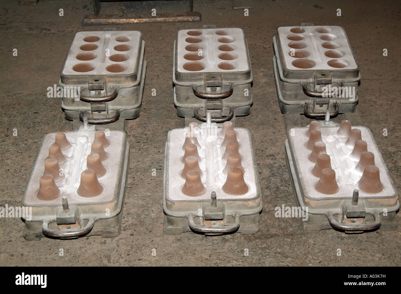 Bell manufacturing. Handbell moulds. Whitechapel bell Foundry London ...