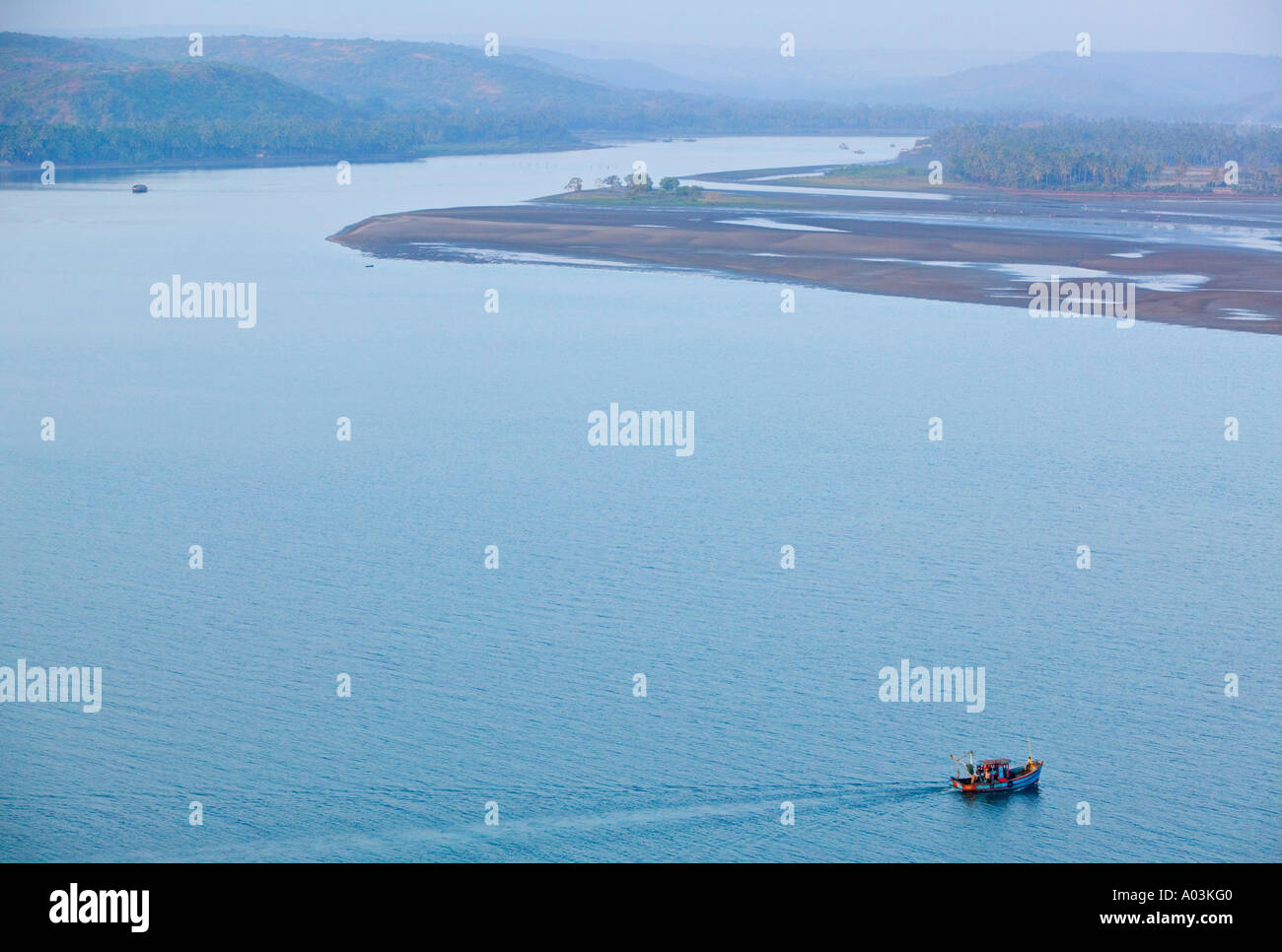 Chapora river, Goa, Panaji, India Stock Photo - Alamy