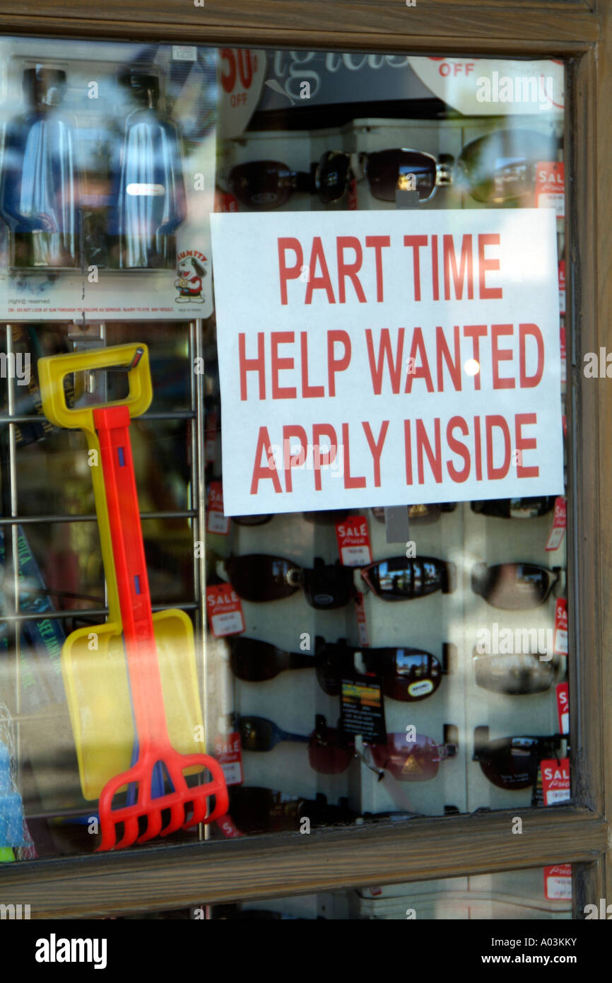 Part time job sign hi-res stock photography and images - Alamy