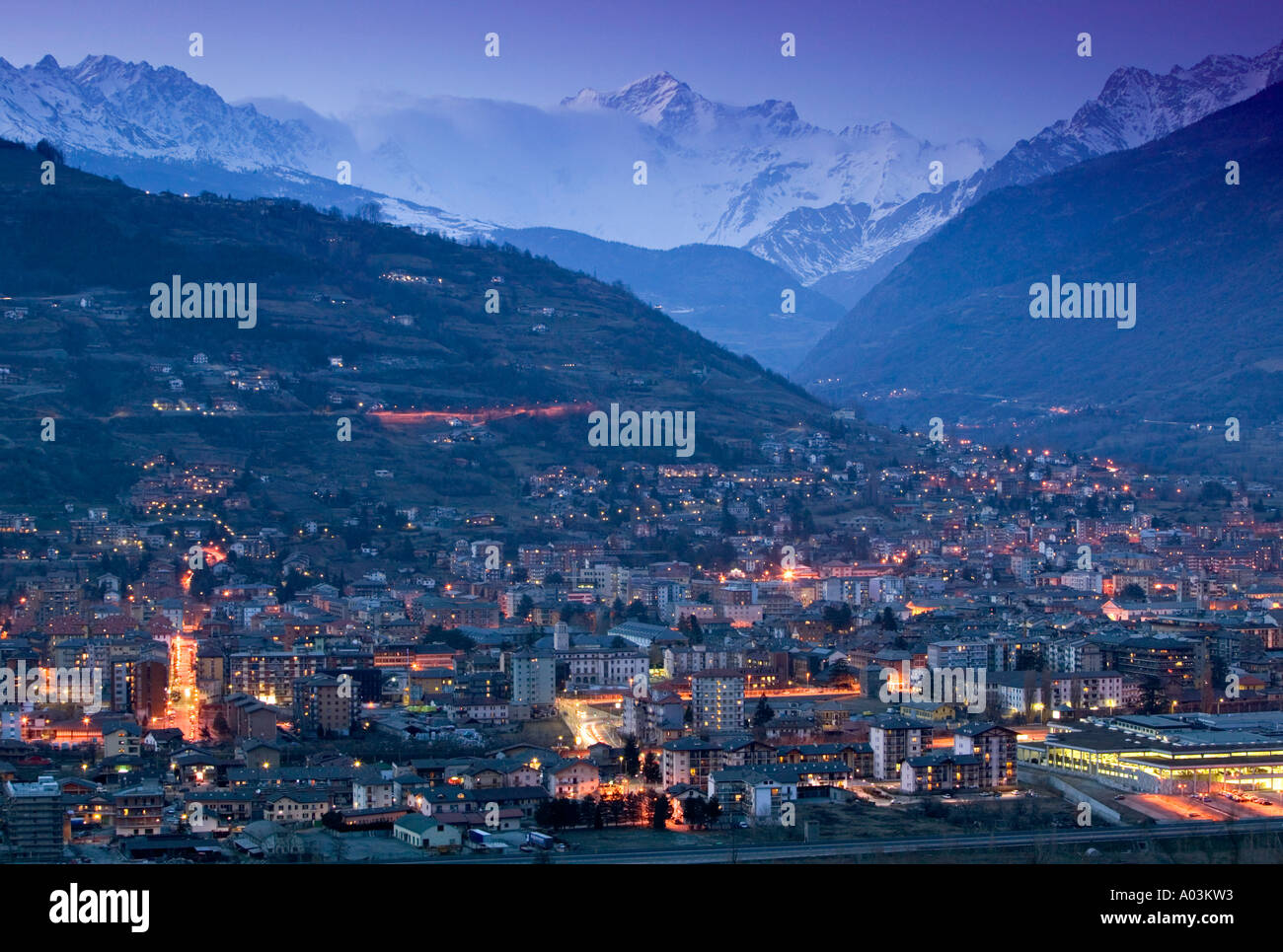 Aosta skyline hi-res stock photography and images - Alamy