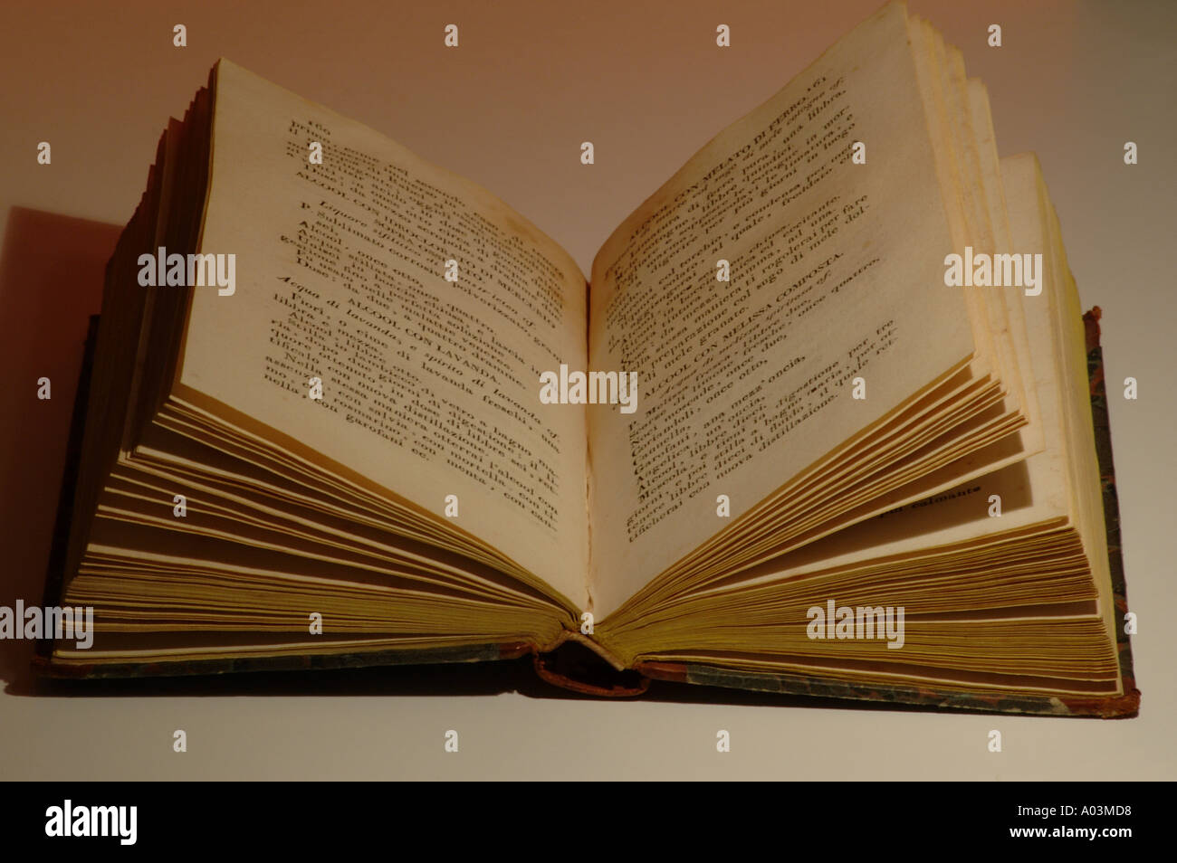 An ancient open book Stock Photo - Alamy