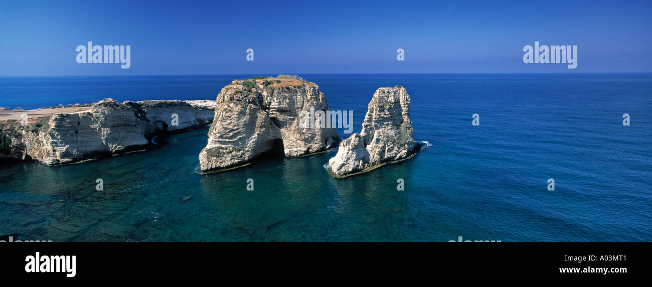 Pigeon Rocks, Raouche District, Beirut, Lebanon Stock Photo - Alamy