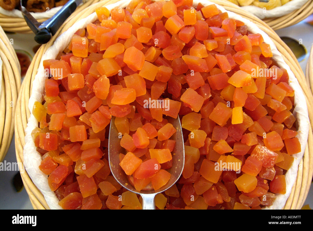 papaya crystallized crystallised Light Brown soft sweet dry ...