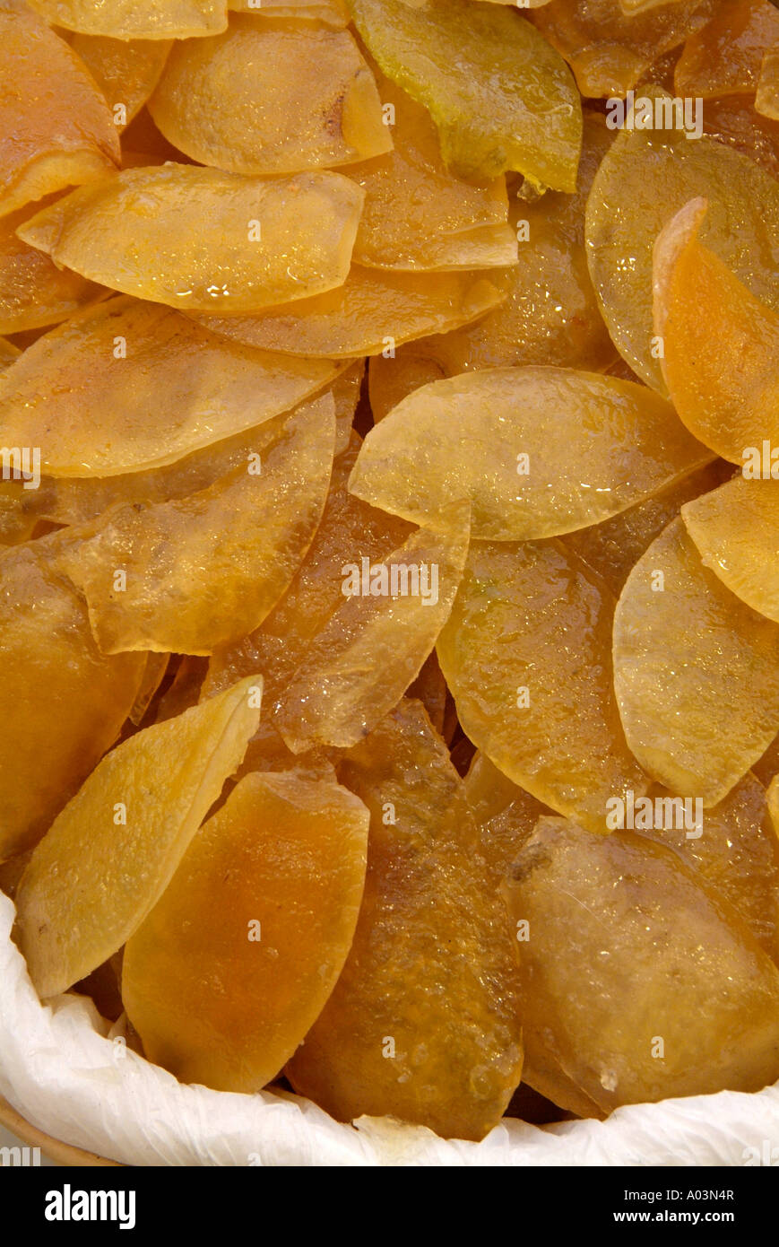 lemon crystallized crystallised Light Brown soft sweet dry ...