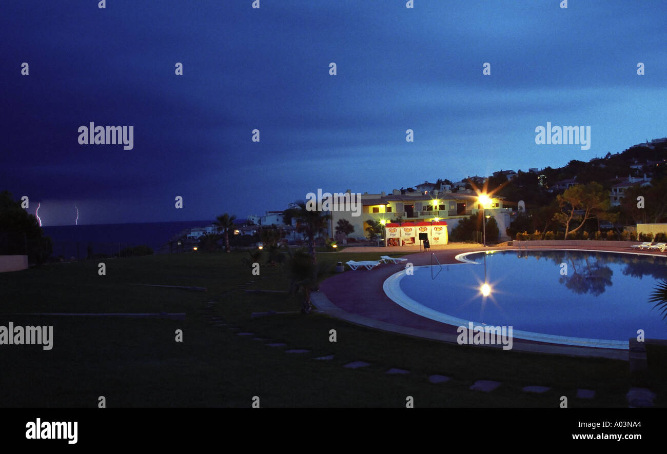 Swimming pool lightning hi-res stock photography and images - Alamy