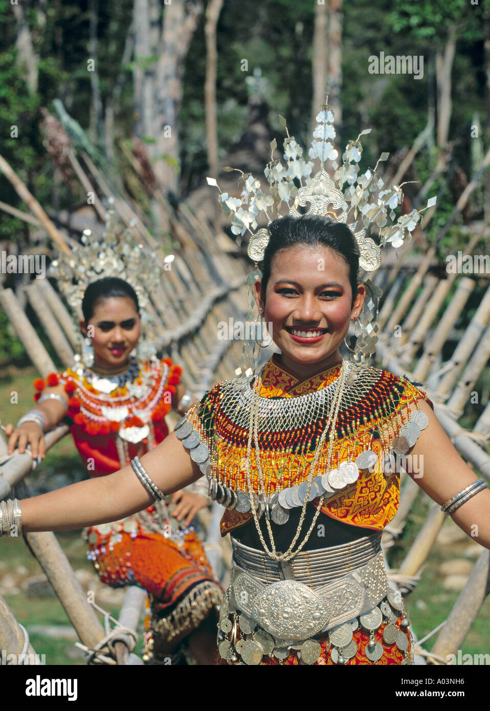 Iban girls, Sarawak, Malaysia Stock Photo - Alamy