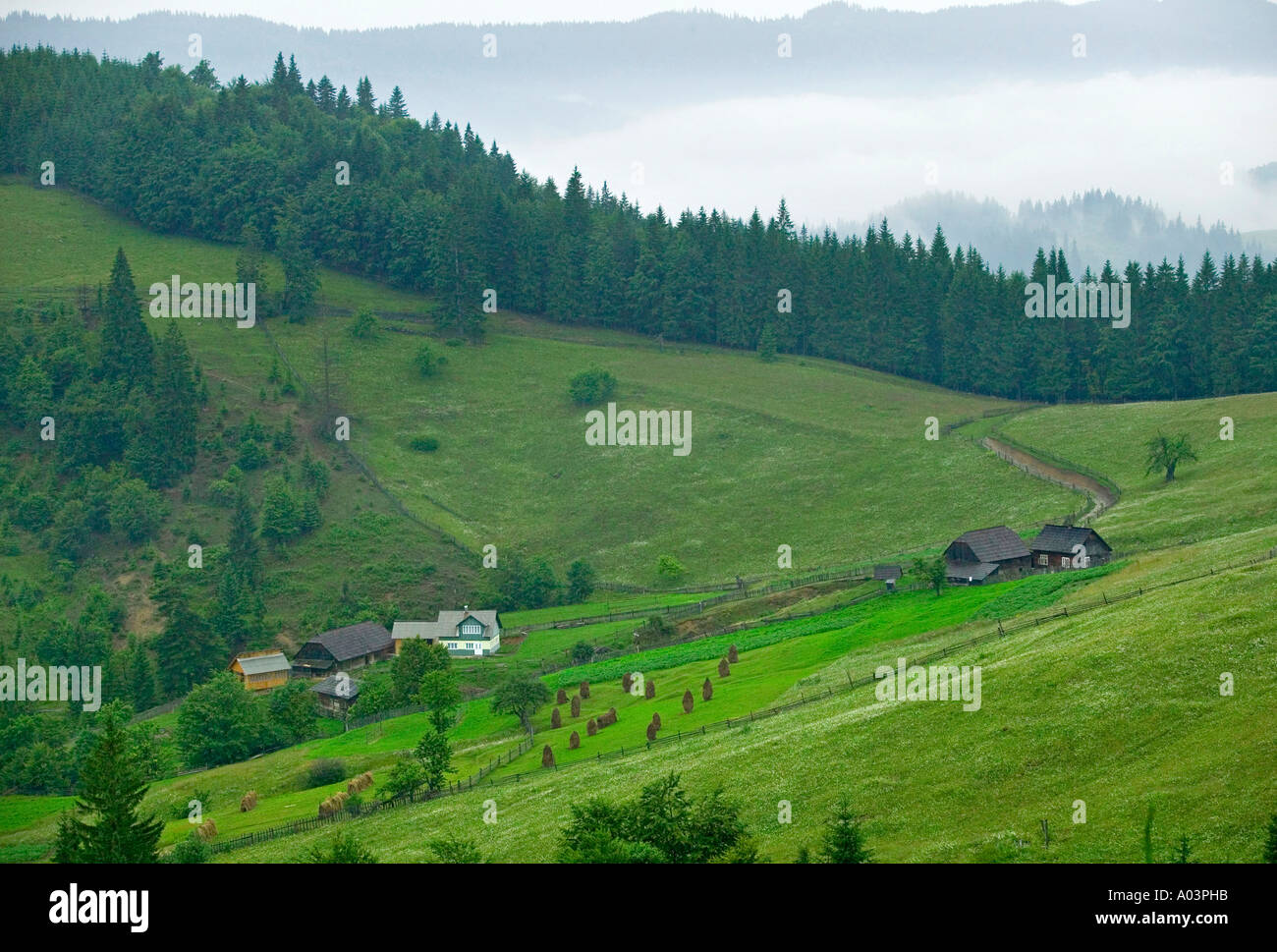 Landscape, Moldavia, Romania Stock Photo - Alamy