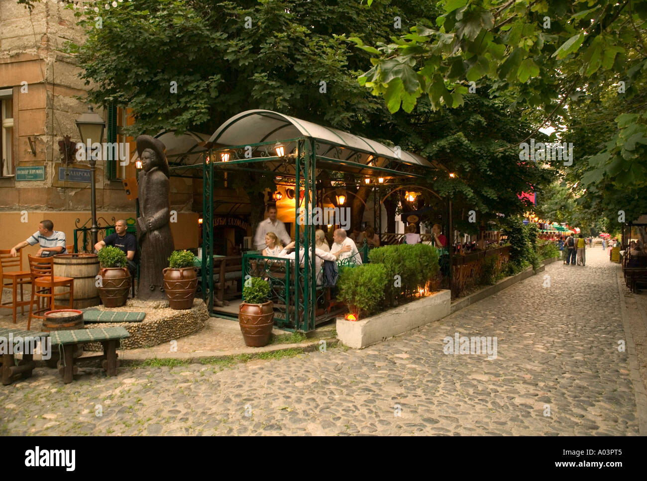 Cafe, Belgrade, Serbia Stock Photo - Alamy