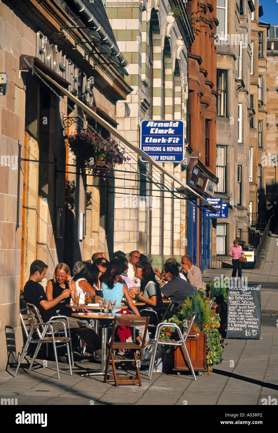 Glasgow west end cafe hi-res stock photography and images - Alamy