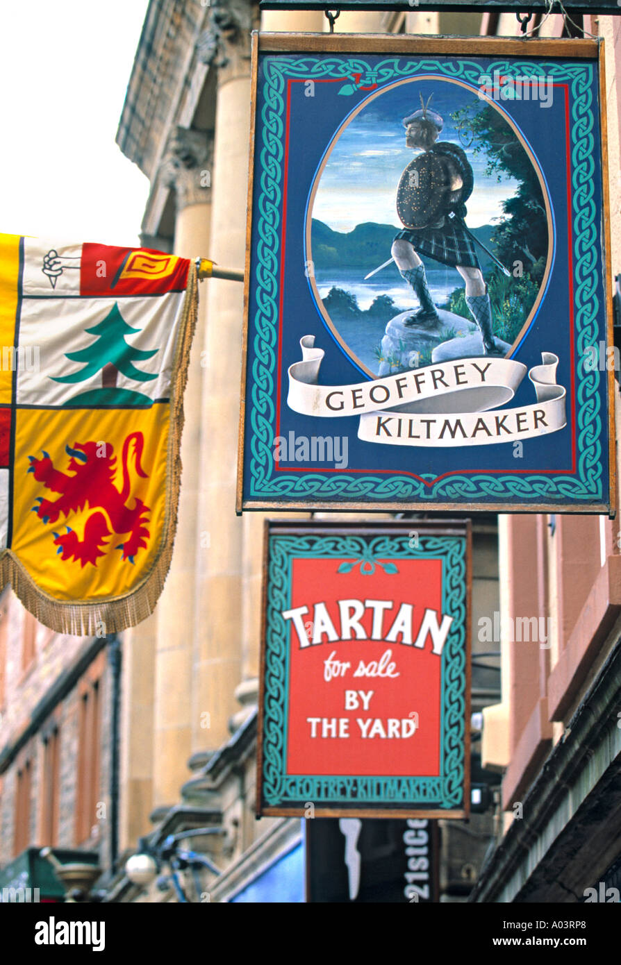 Shop Signs, Edinburgh, Scotland Stock Photo - Alamy