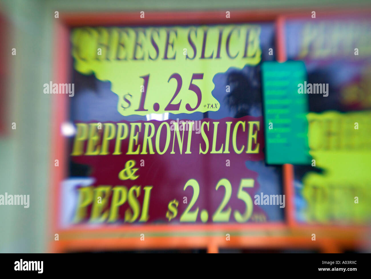 Pizza Shop Sign, Venice Beach, Los Angeles, California, USA Stock Photo ...