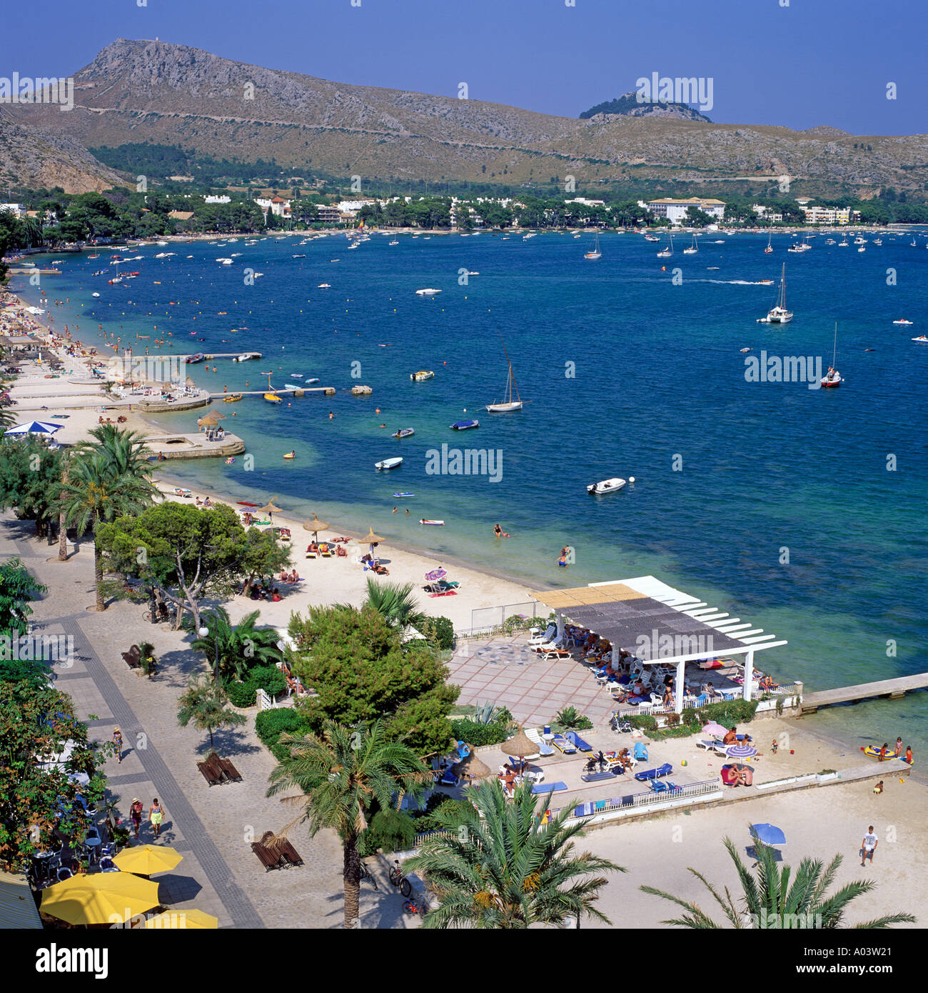 PUERTO POLLENSA MAJORCA Stock Photo - Alamy