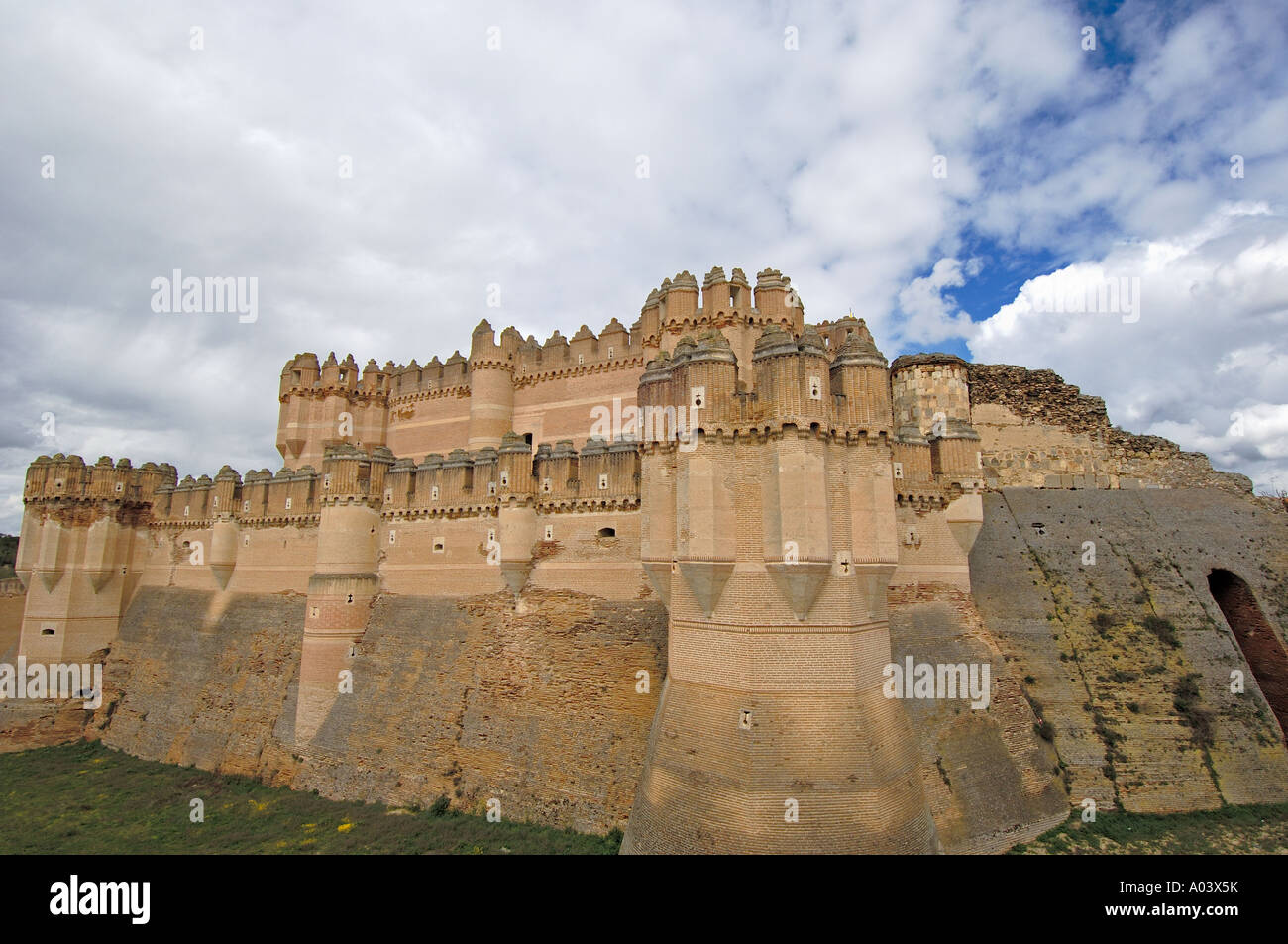 Coca Castle Castile Leon Spain Stock Photos & Coca Castle Castile Leon ...
