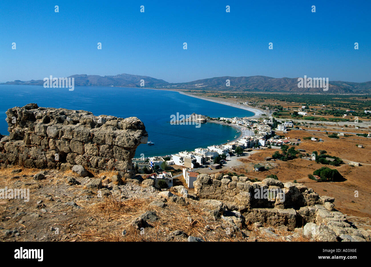 greece dodecanese rhodes a view of haraki Stock Photo - Alamy