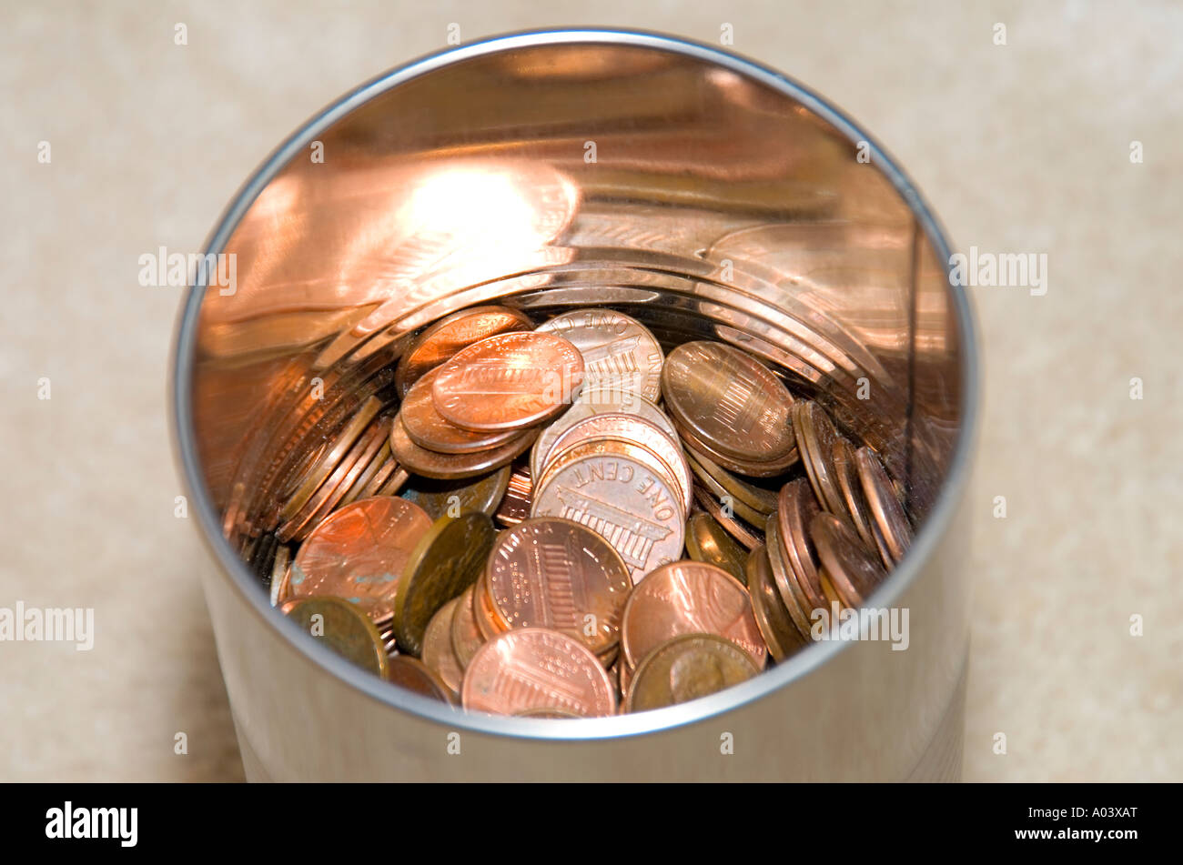 Copper money can hi-res stock photography and images - Alamy