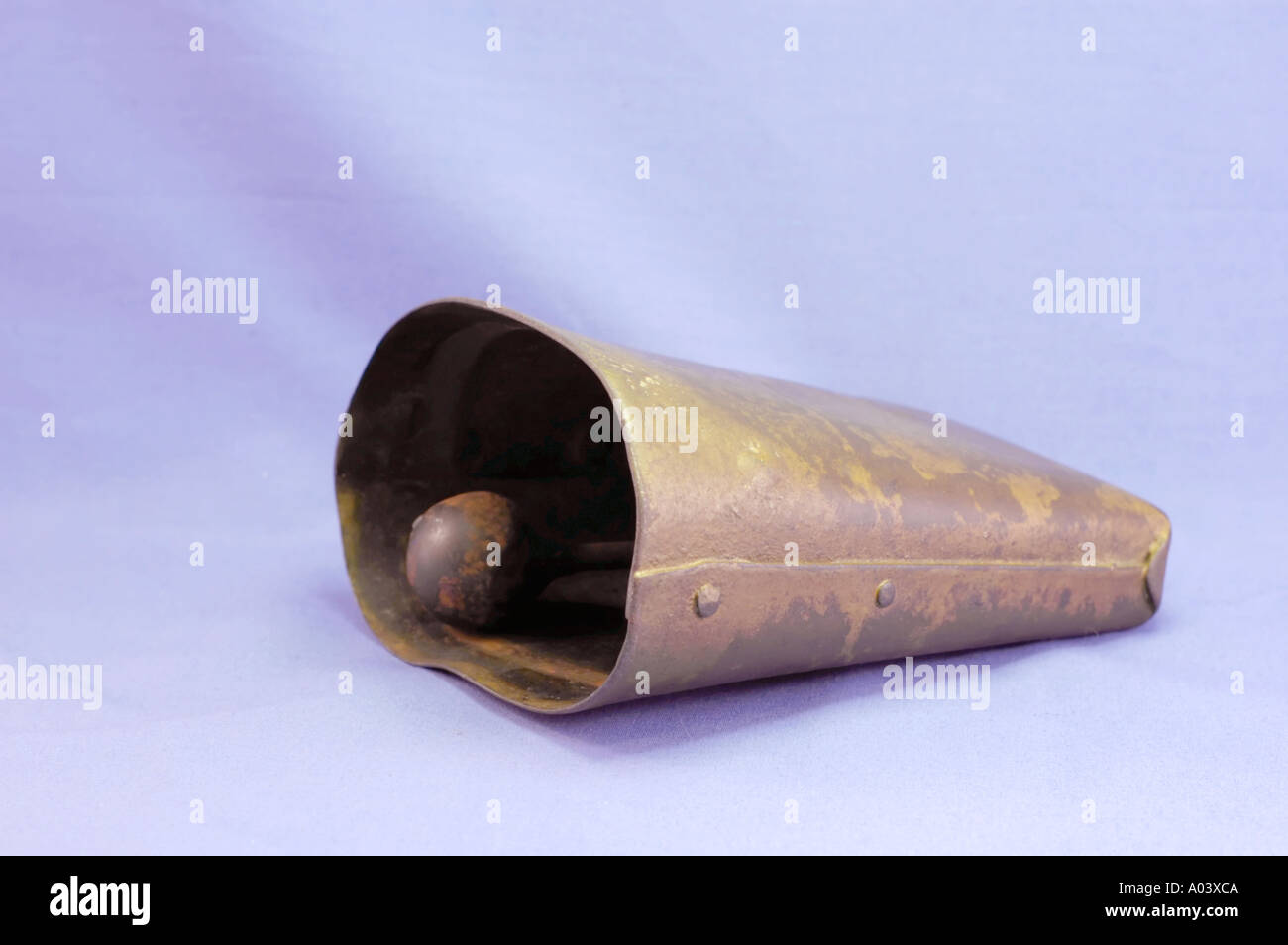 Antique cow bell from the early 20 century Stock Photo - Alamy