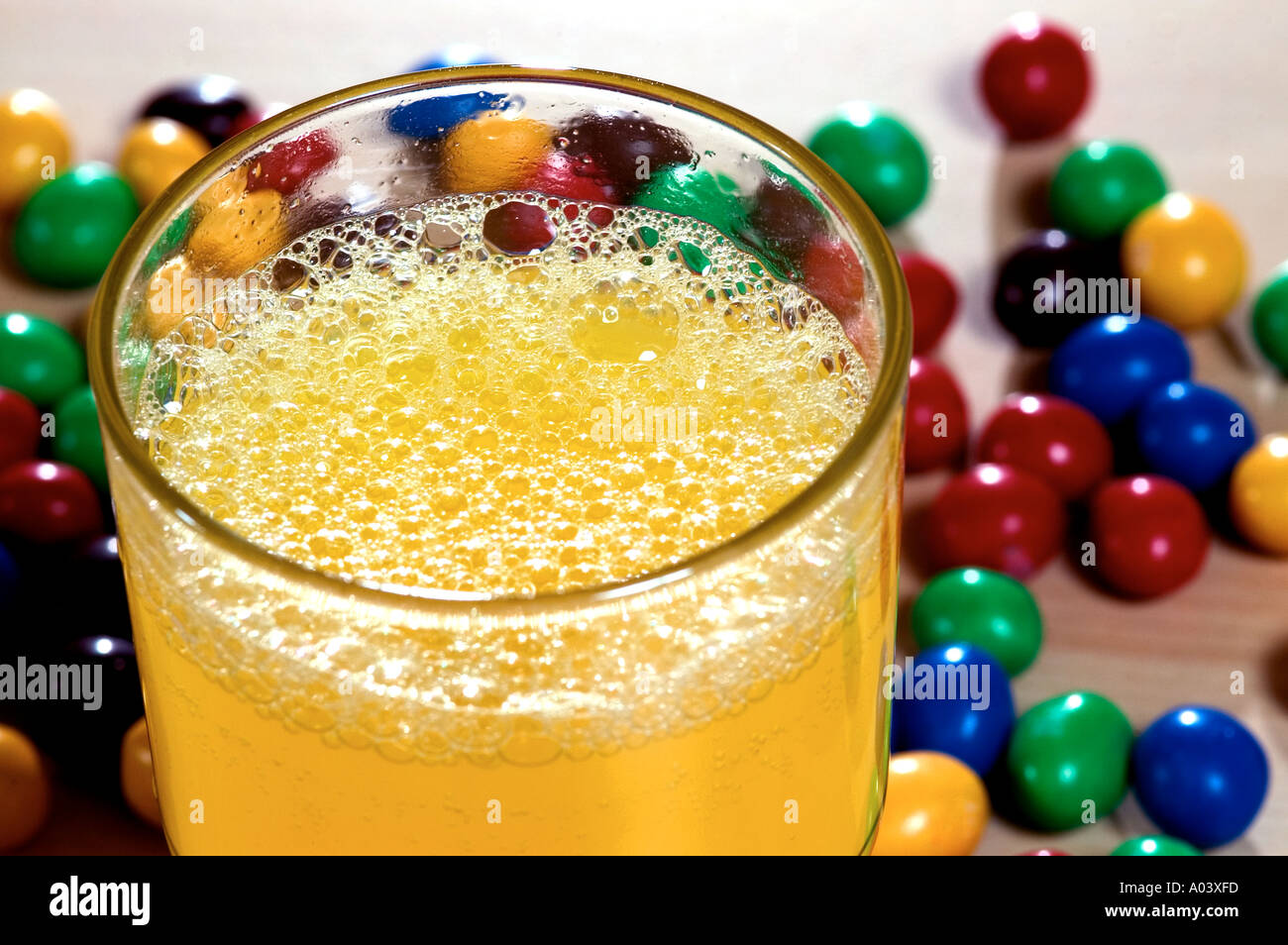 fizzy drink orange full color Stock Photo - Alamy