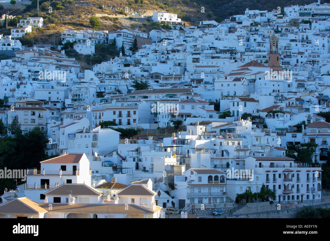 Cómpeta Typical village of Axarquía Málaga province Andalusia Spain ...