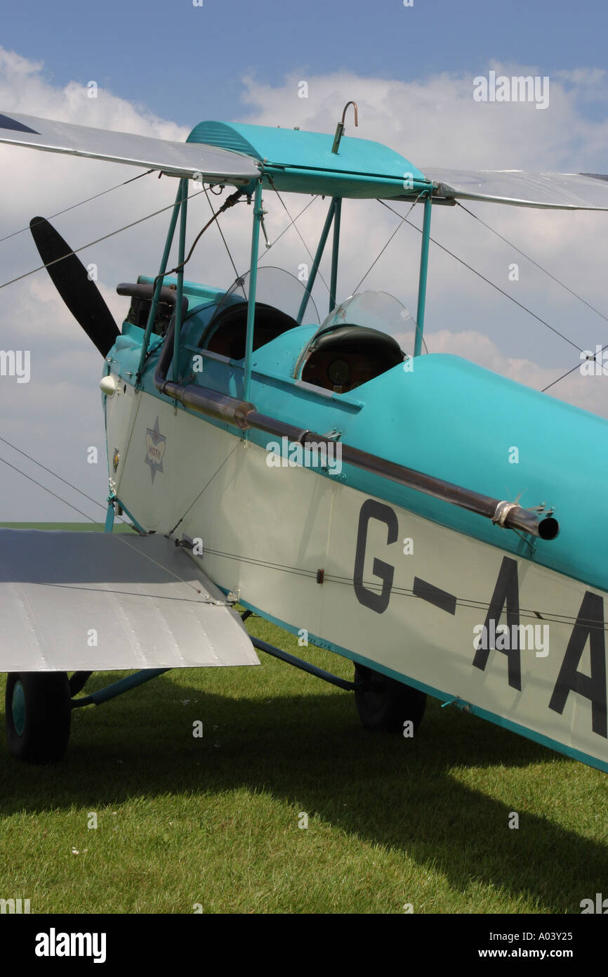 De Havilland DH 60G Moth classic biplane of the 1930s Stock Photo - Alamy