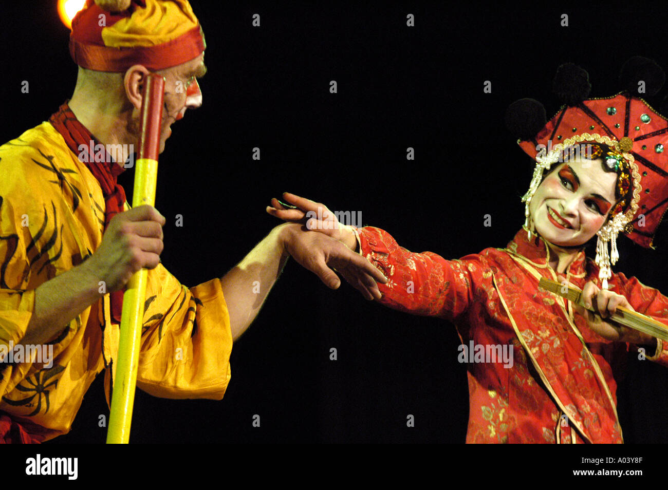 stage mime actor actress Stock Photo - Alamy