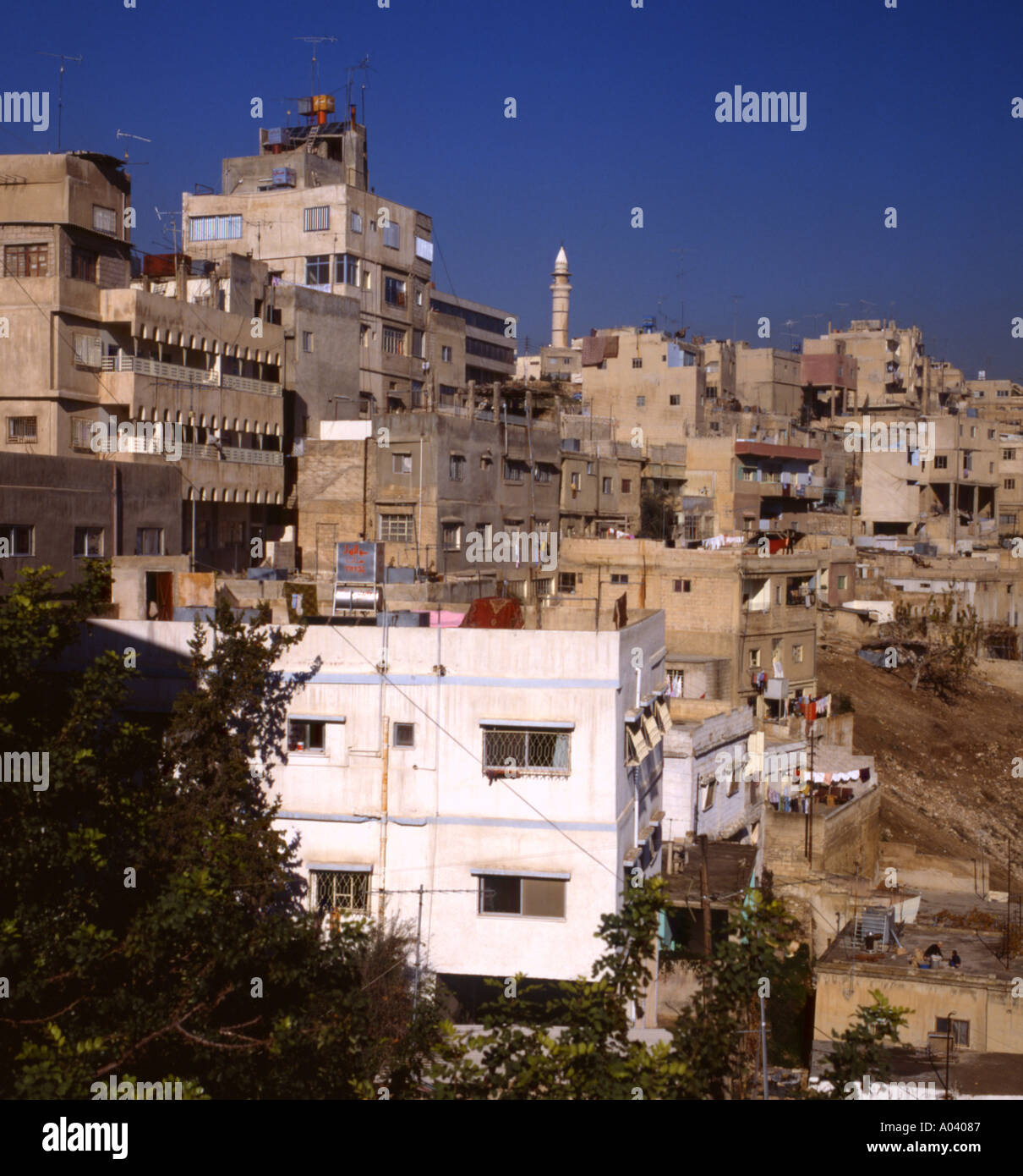 jordan amman houses at the Djebel Hussein Stock Photo - Alamy