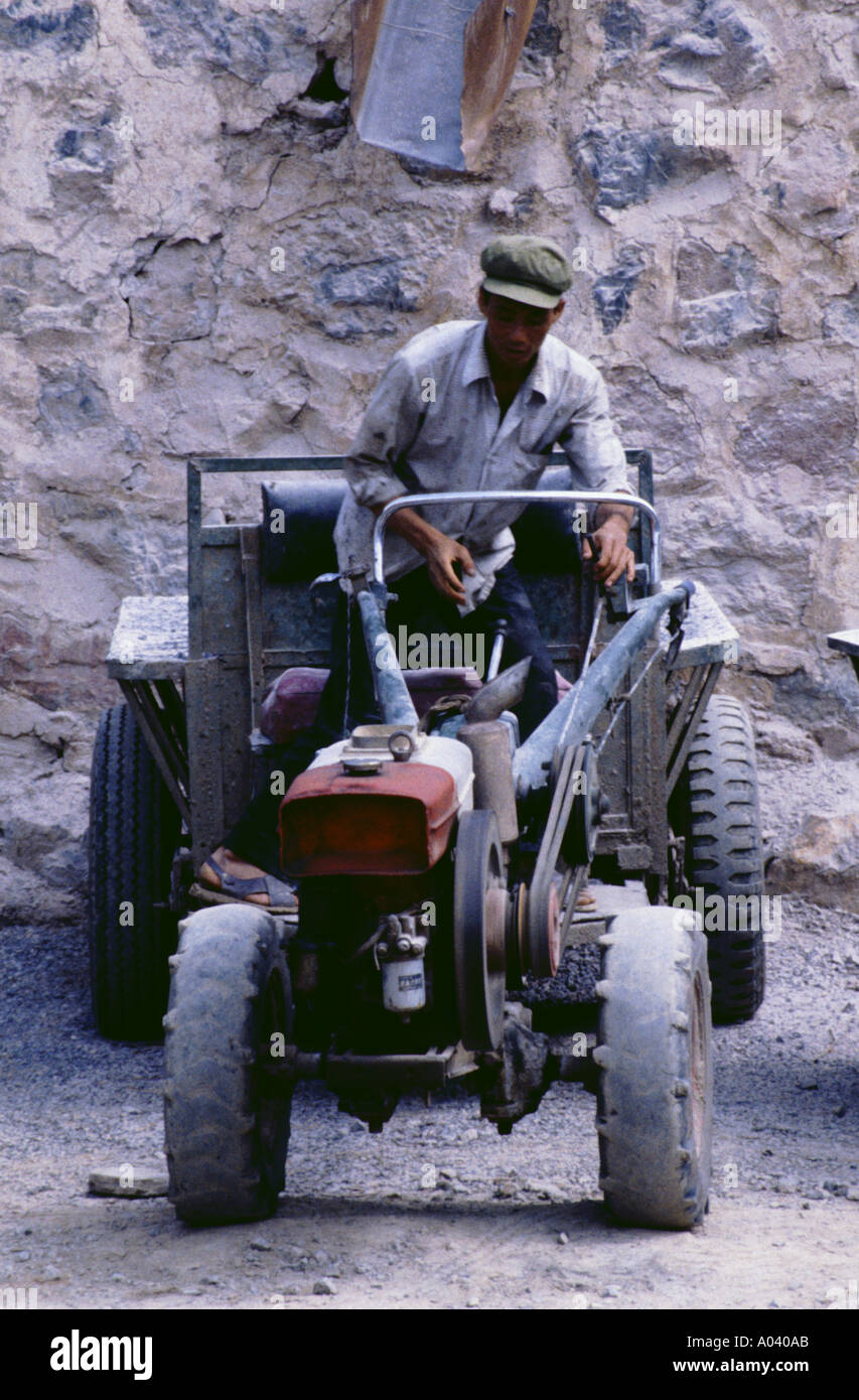 Chinese man working Stock Photo - Alamy