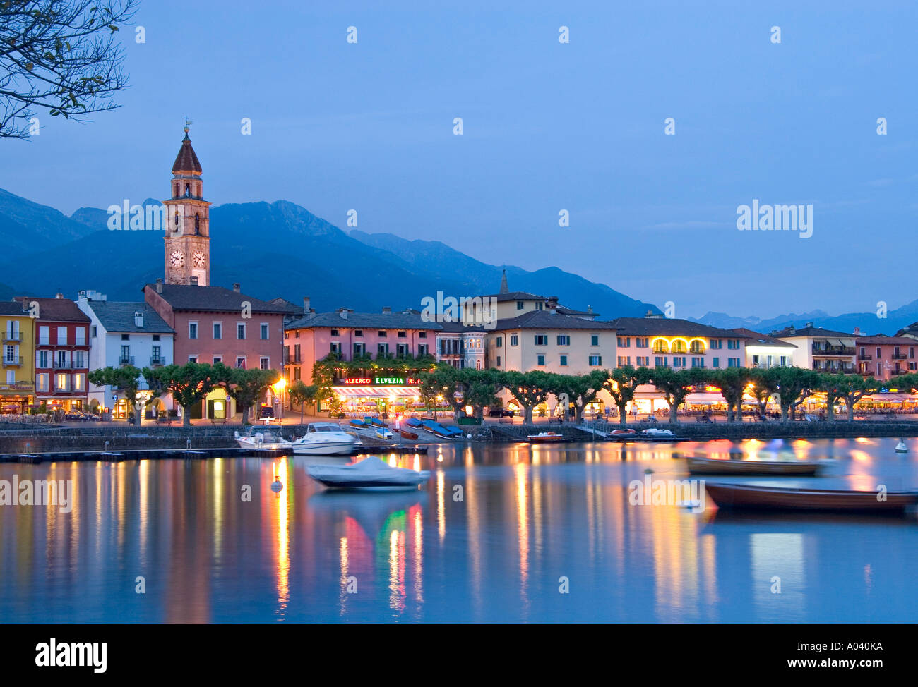 Ascona switzerland night hi-res stock photography and images - Alamy