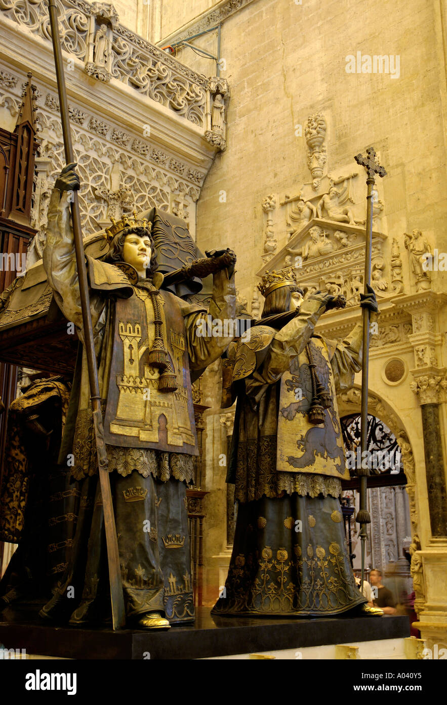 Christopher Columbus Tomb, Cathedral, Seville, Spain Stock Photo - Alamy