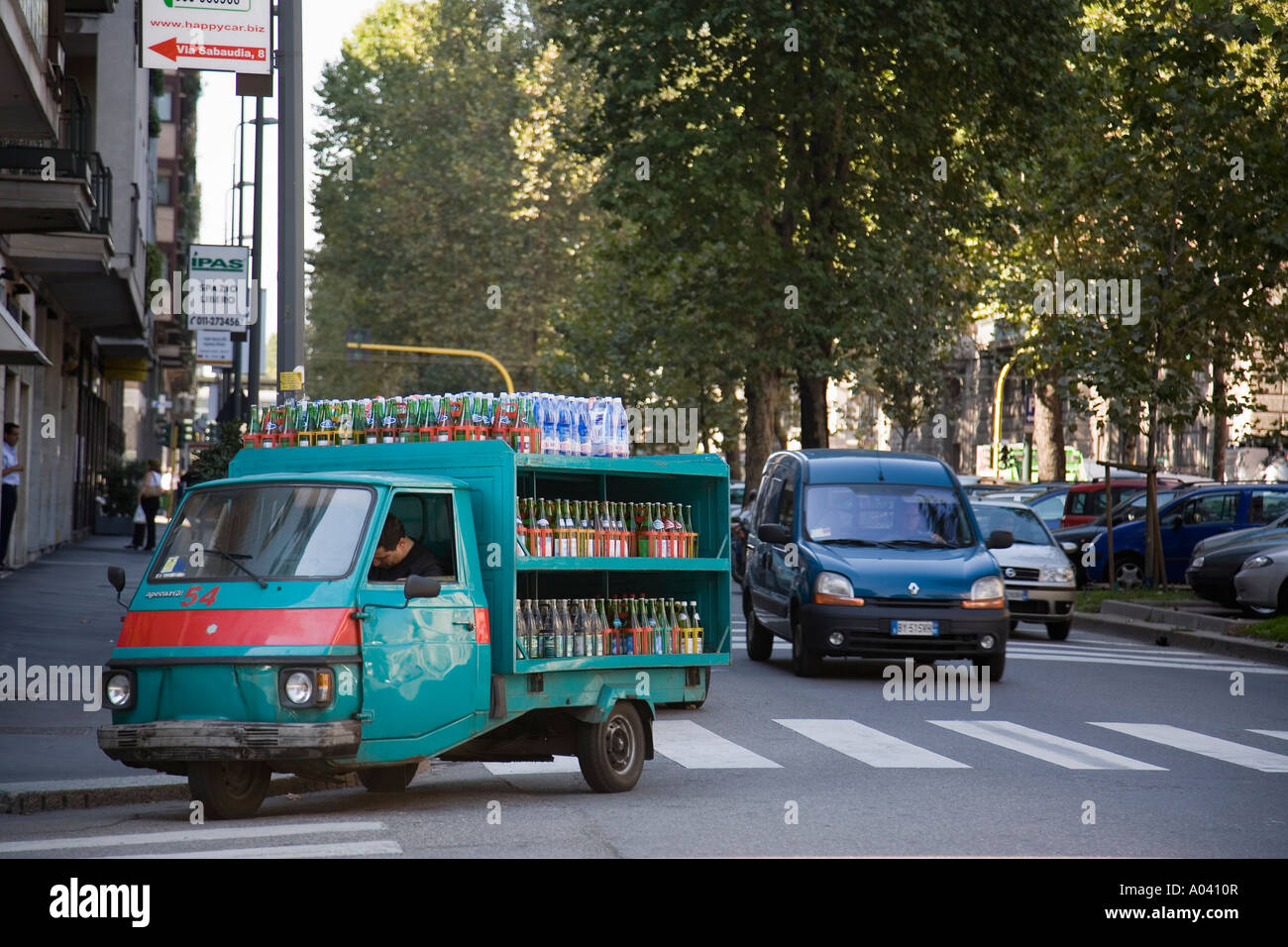 Piaggio three wheel italy hi-res stock photography and images - Alamy