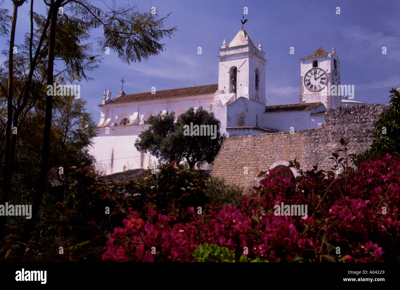 portugal algarve city of Tavira church Igreja de Santa Maria do Castelo ...