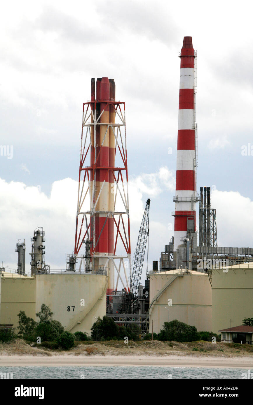 Oil refinery at Marsden point Whangarei New Zealand Stock Photo - Alamy