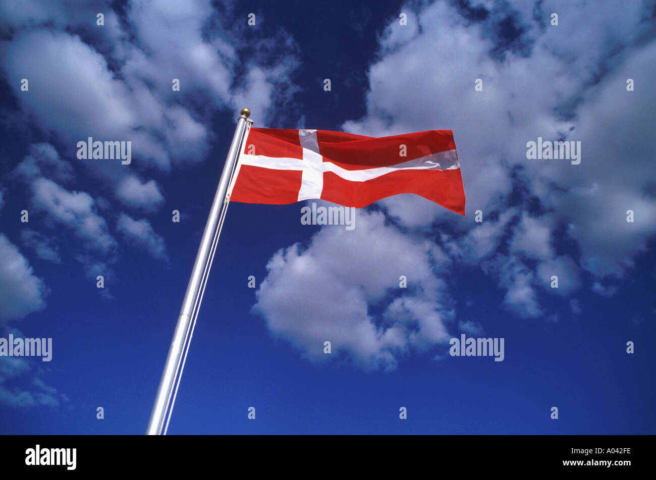 FLAG OF DENMARK Stock Photo - Alamy