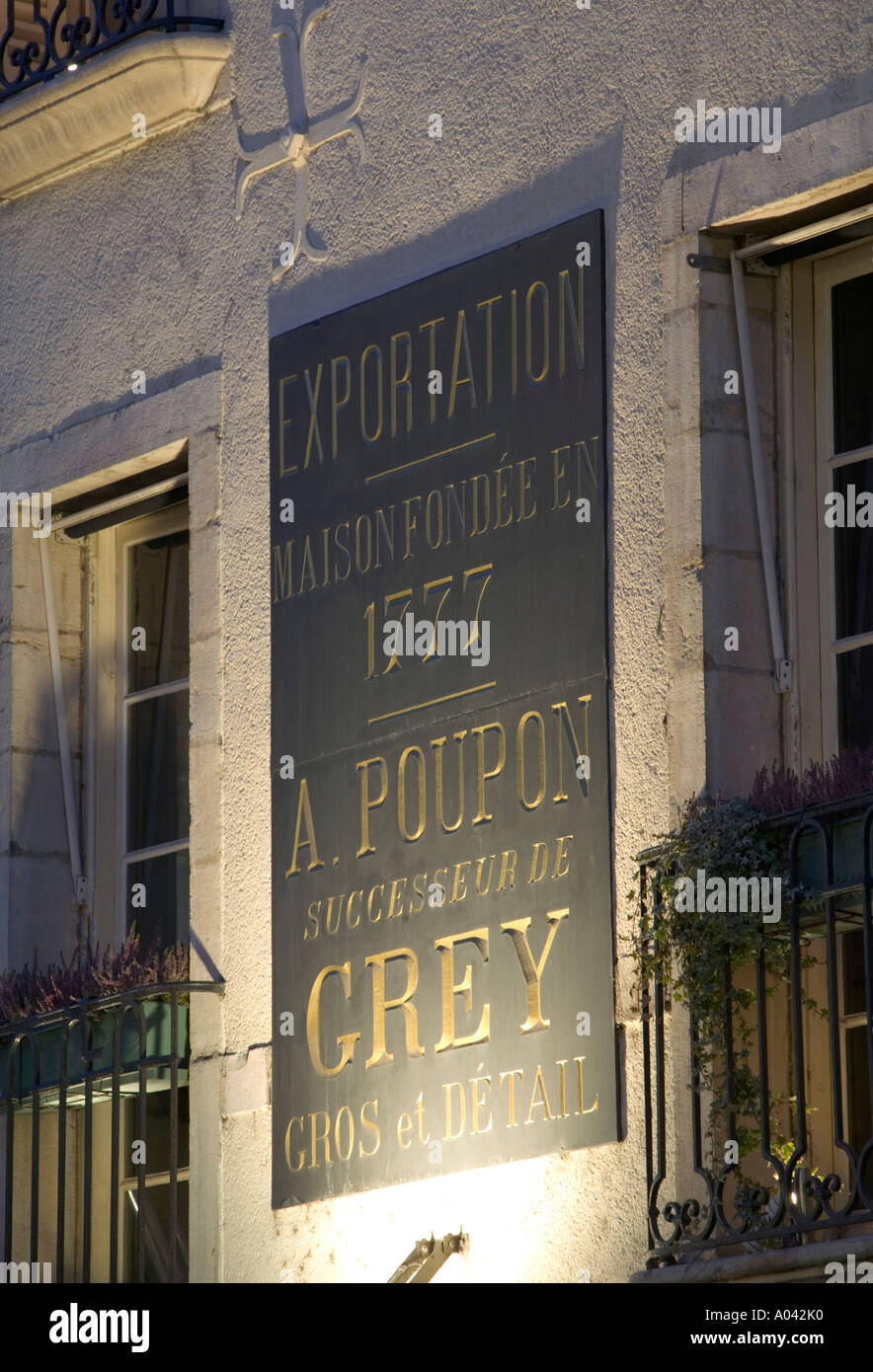 Moutarde Maille - Mustard Shop Sign, Dijon, Burgundy, France Stock ...