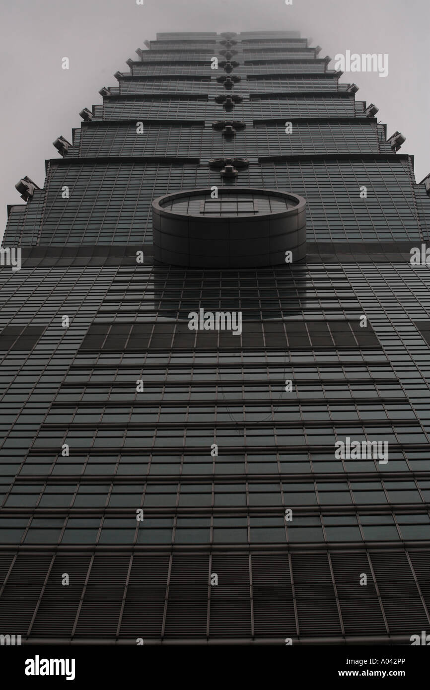 Taiwan Taipei Exterior view of Taipei 101 building since 2003 the ...