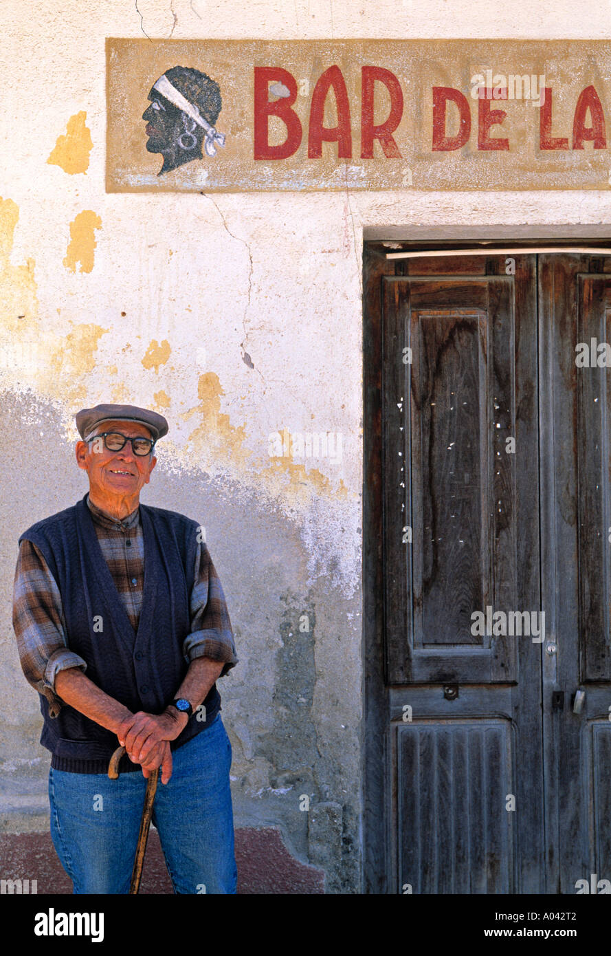 Elderly Man, Corbara, Corsica, France Stock Photo - Alamy