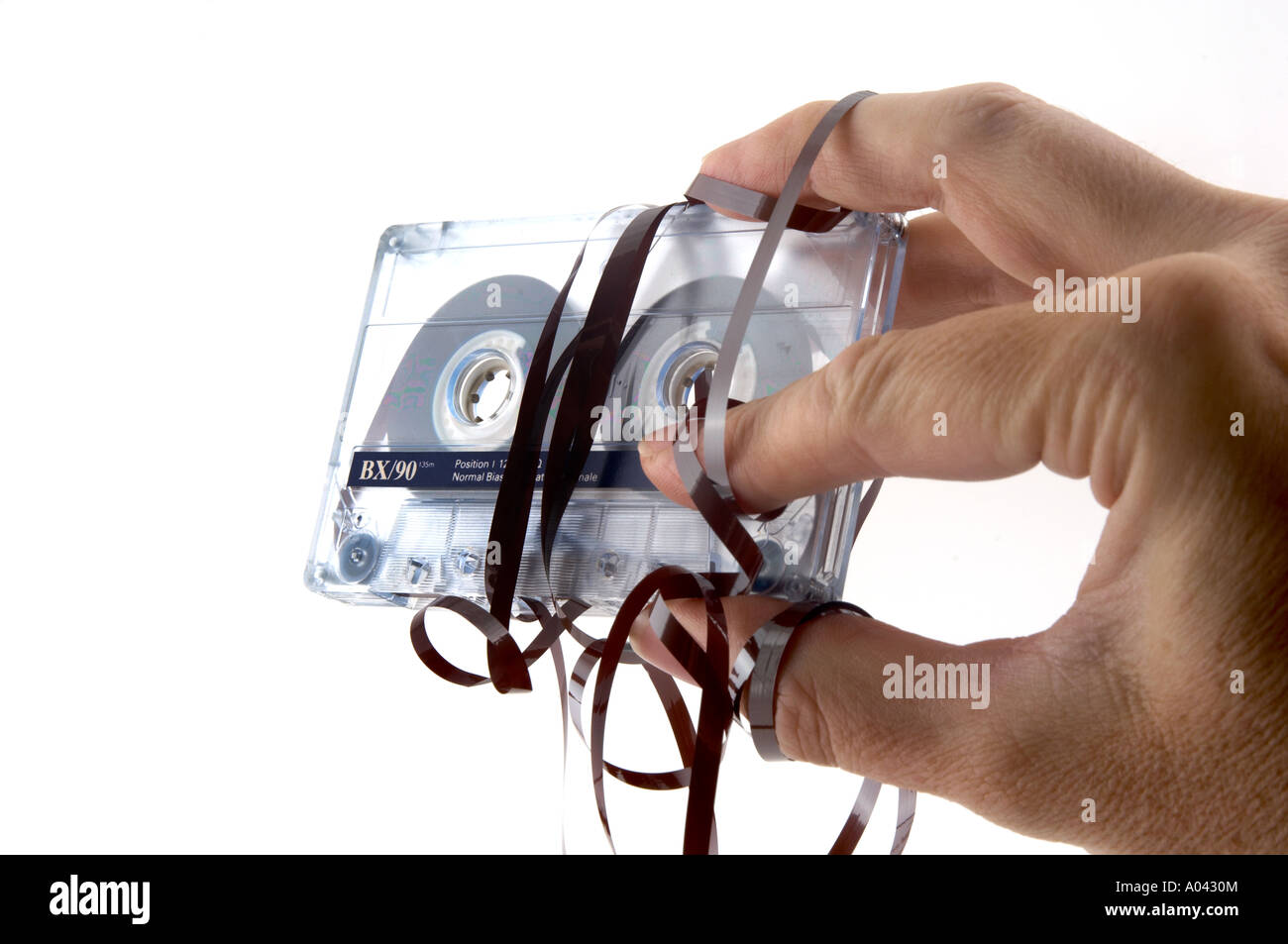 Tangled cassette tape tangle hi-res stock photography and images - Alamy