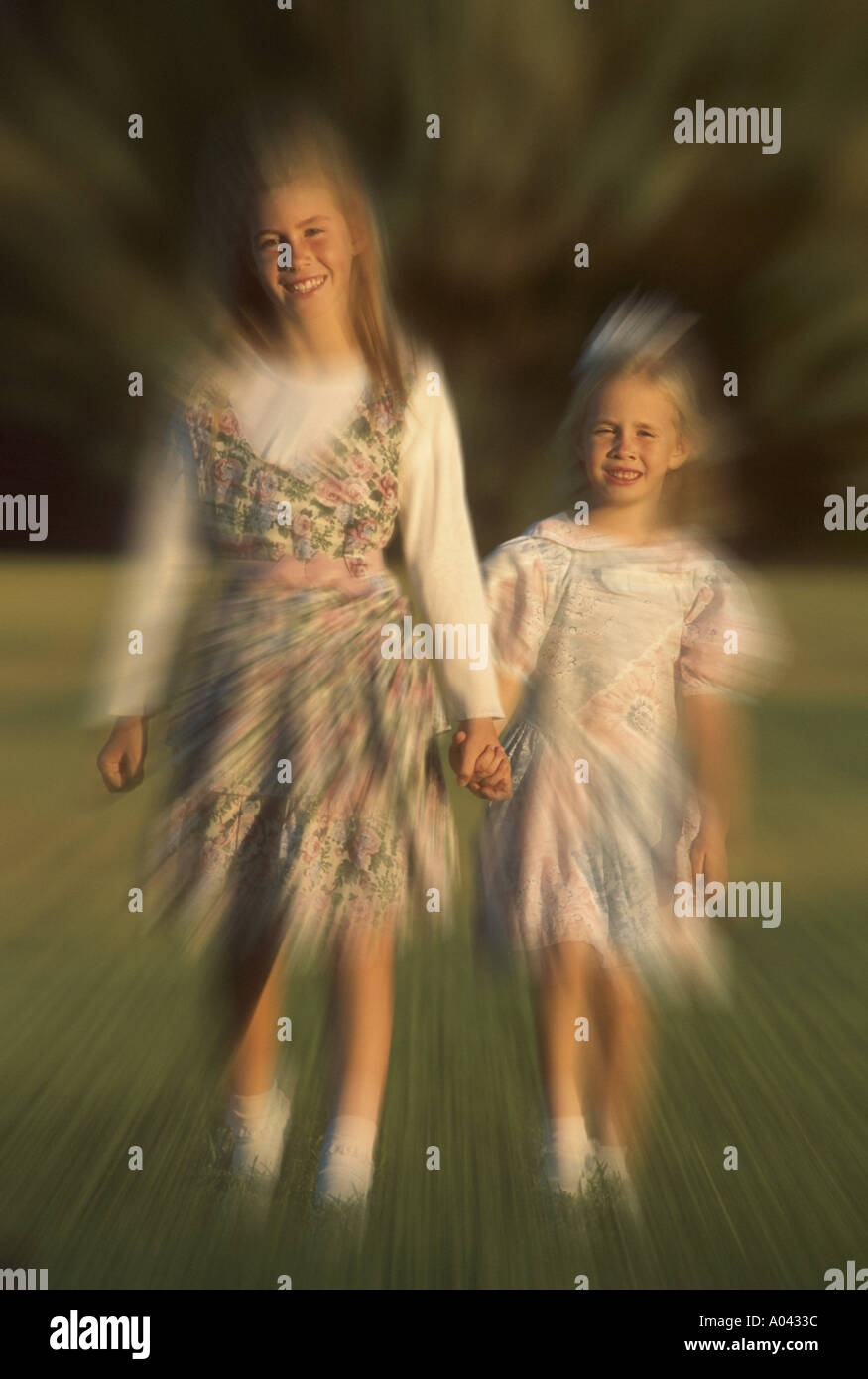 Portrait of tow Girls Stock Photo - Alamy