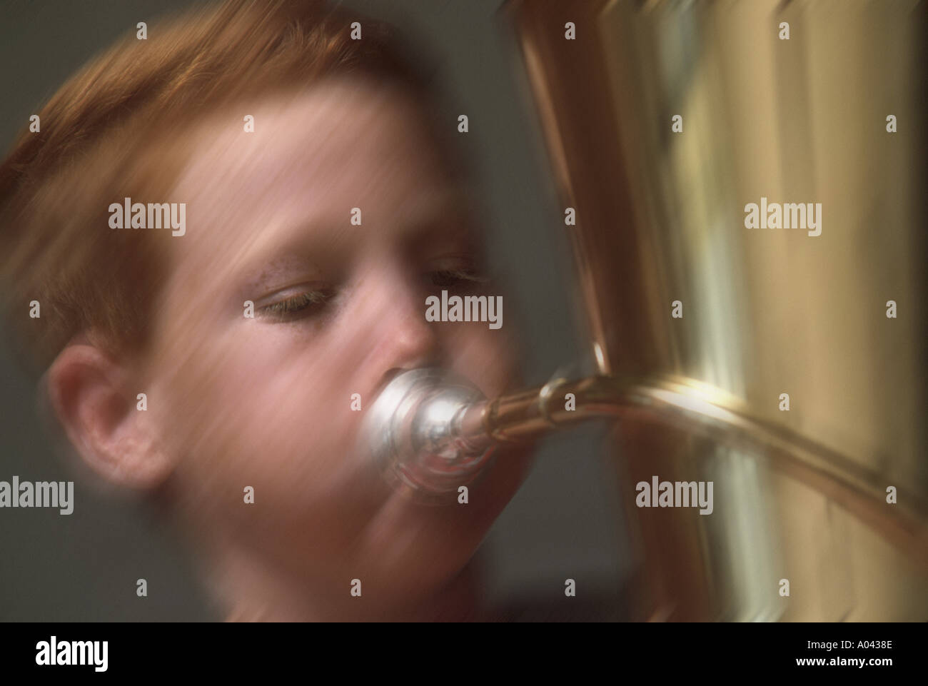 Boy playing tuba hi-res stock photography and images - Alamy