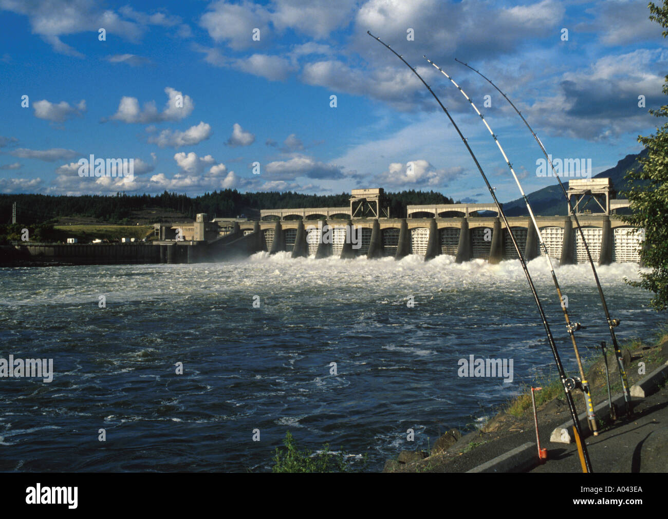 Bonneville Dam ColumbiaRiver Stock Photo - Alamy