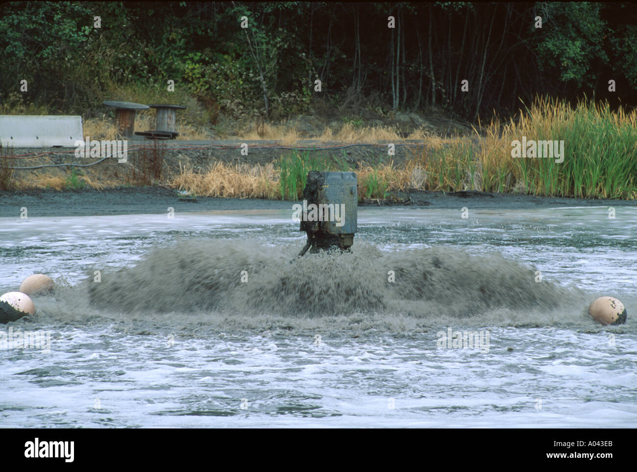 Waste Water treatment Newsprint Plant Oregon Stock Photo - Alamy