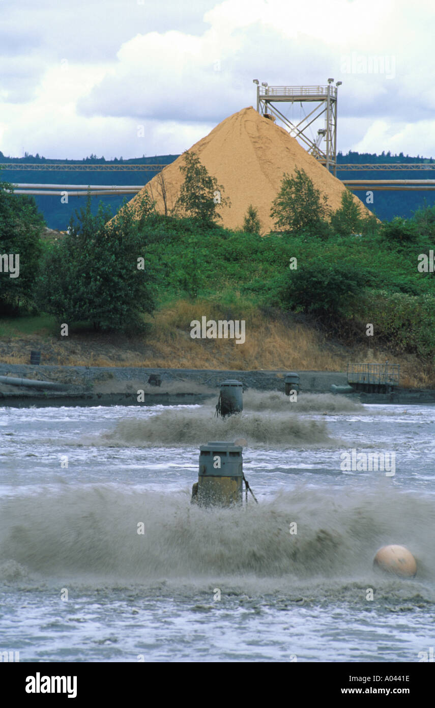 Waste Water treatment Facility Newsprint Plant Oregon Stock Photo - Alamy