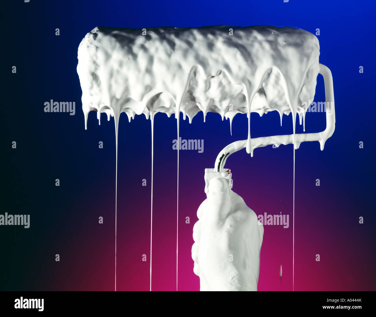 Dripping paint roll Stock Photo - Alamy