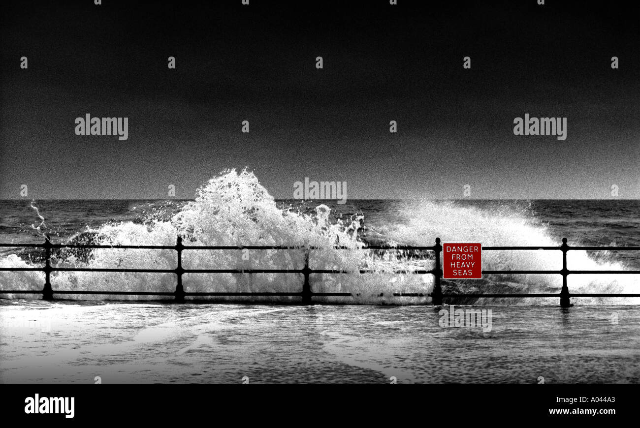 Danger from heavy seas Stock Photo - Alamy