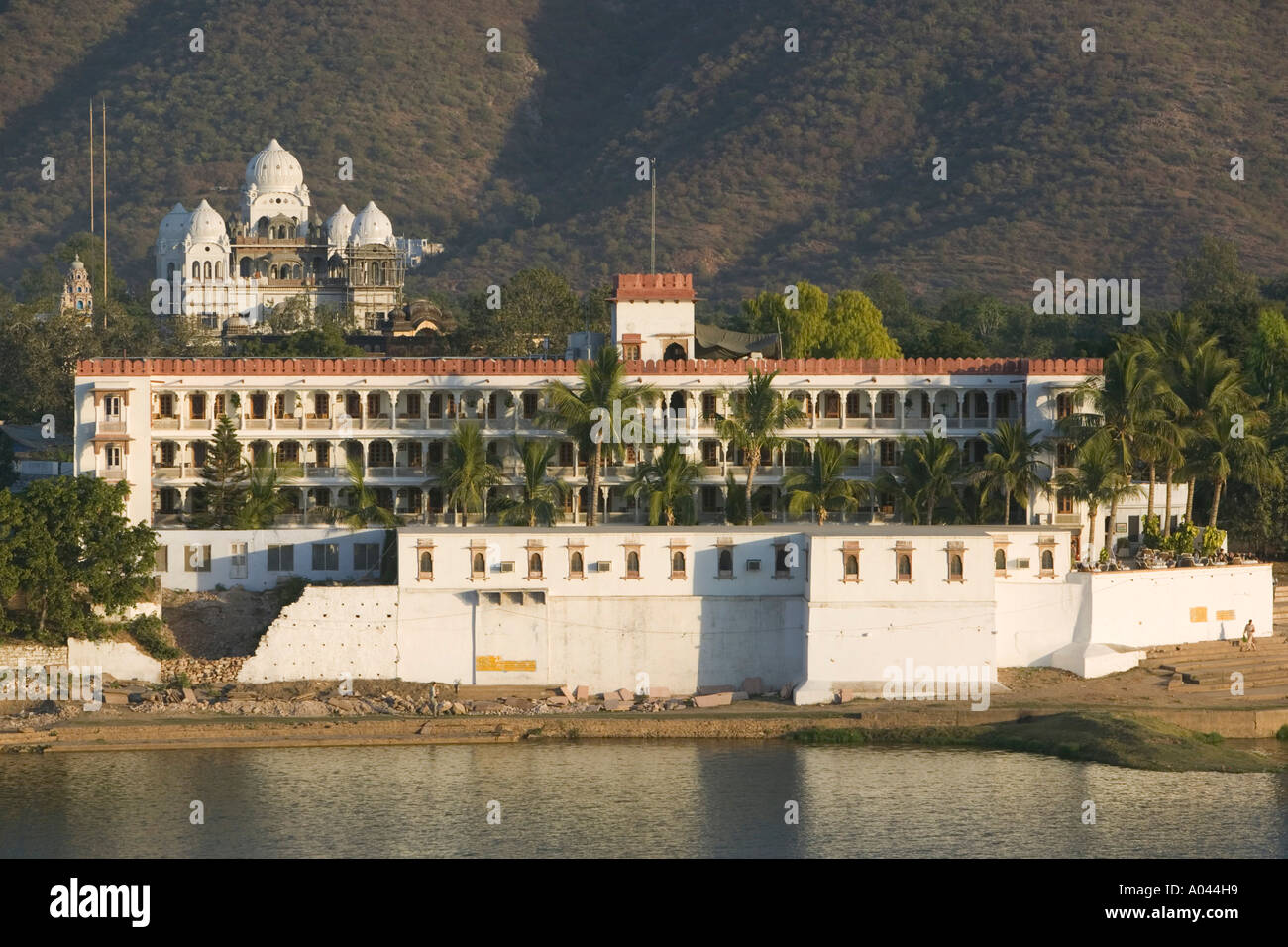 Hotel Pushkar Palace by Pushkar Lake, Pushkar, Rajasthan, India Stock ...