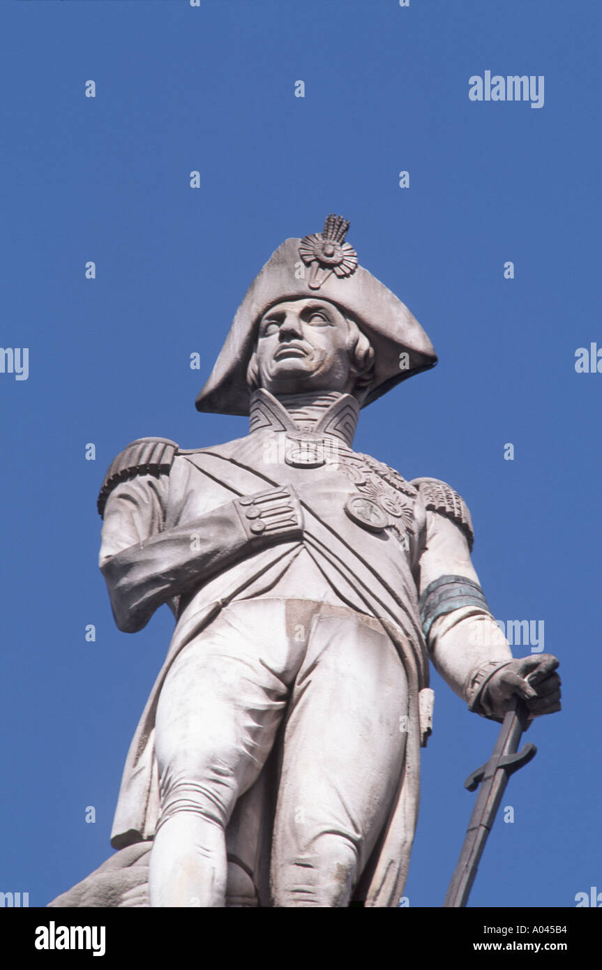 Statue of Admiral Lord Nelson Trafalgar Square London Stock Photo - Alamy